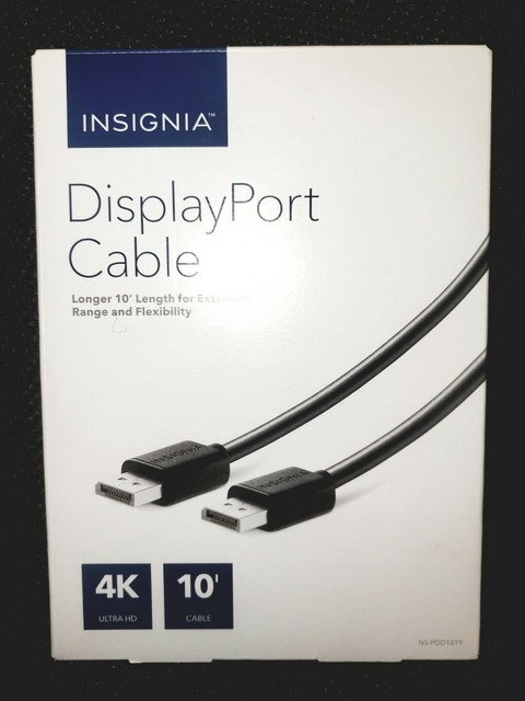 Insignia 4k 10' DisplayPort Cable NSPDD1019 A5 for sale online | eBay