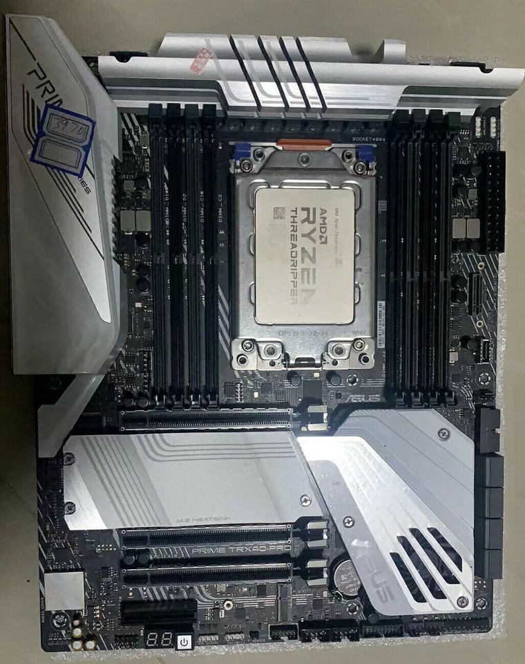 ASUS Prime trx40 Pro + AMD Ryzen Threadripper 3960X 24 cores 48 threads ...