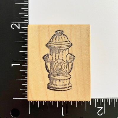 PSX Fire Hydrant D1245 Wood Mounted Rubber Stamp | eBay