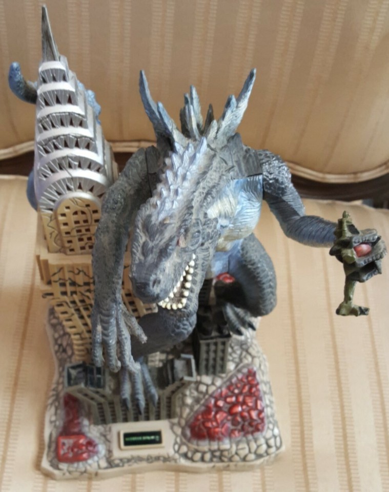 Godzilla Empire State Building Animated Bank Trendmasters Vintage 1998 ...