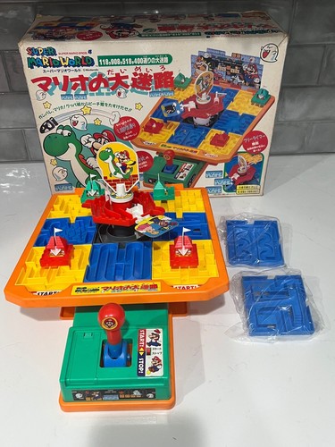 Very Rare Super Mario World Mario Bros 4 Japanese Marble Maze Game 1994 ...