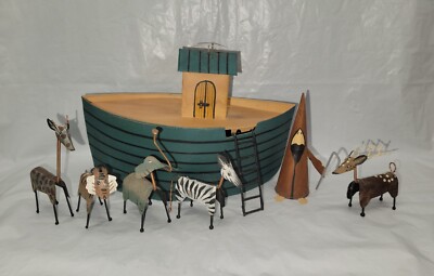 Vintage Noah’s Ark & Animals Metal Handmade Folk Art #5831 | eBay