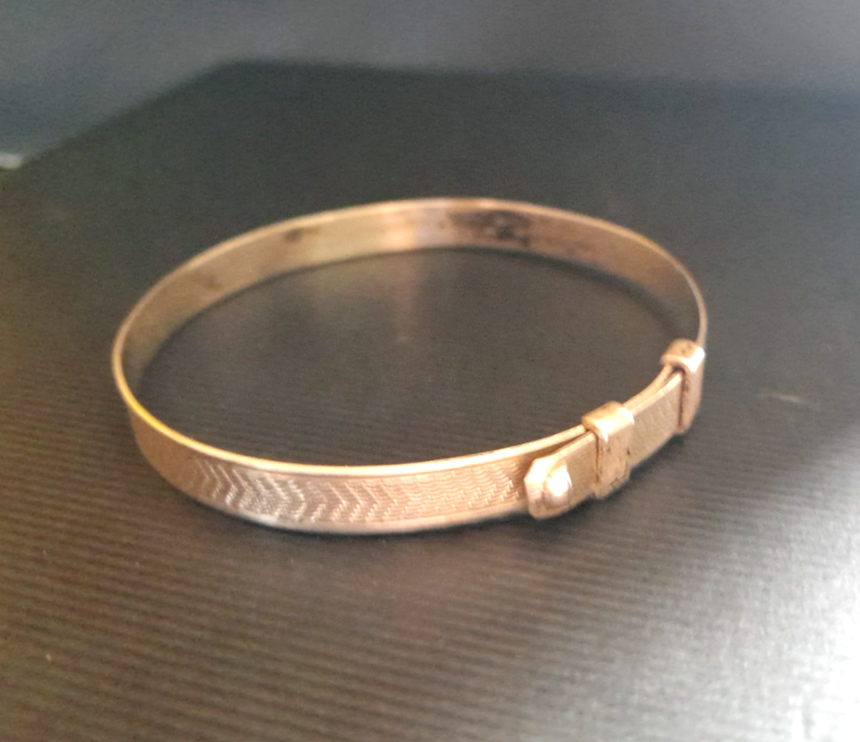 Antique Sterling Silver Extendable BANGLE Beautifully made ~ Scrap or ...