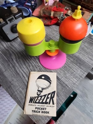 AUCTION Vintage Mattel Whizzer 2 Spinning Top Bases Stamped 1969 | eBay