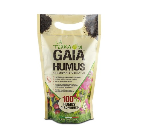 Humus De Ver Terre Fumier Raffinée à Partir Vache Bio 1.8 Lt 1kg Gaia ...