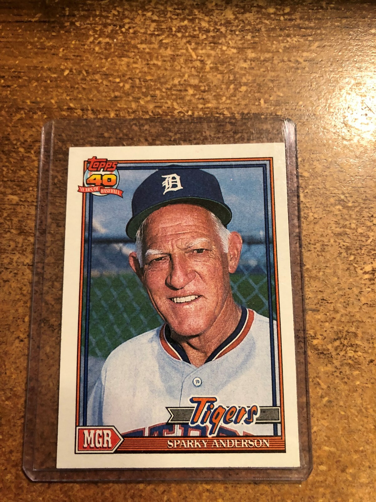 1991 Topps Baseball # 519 Spatky Anderson Tigers Manager | eBay