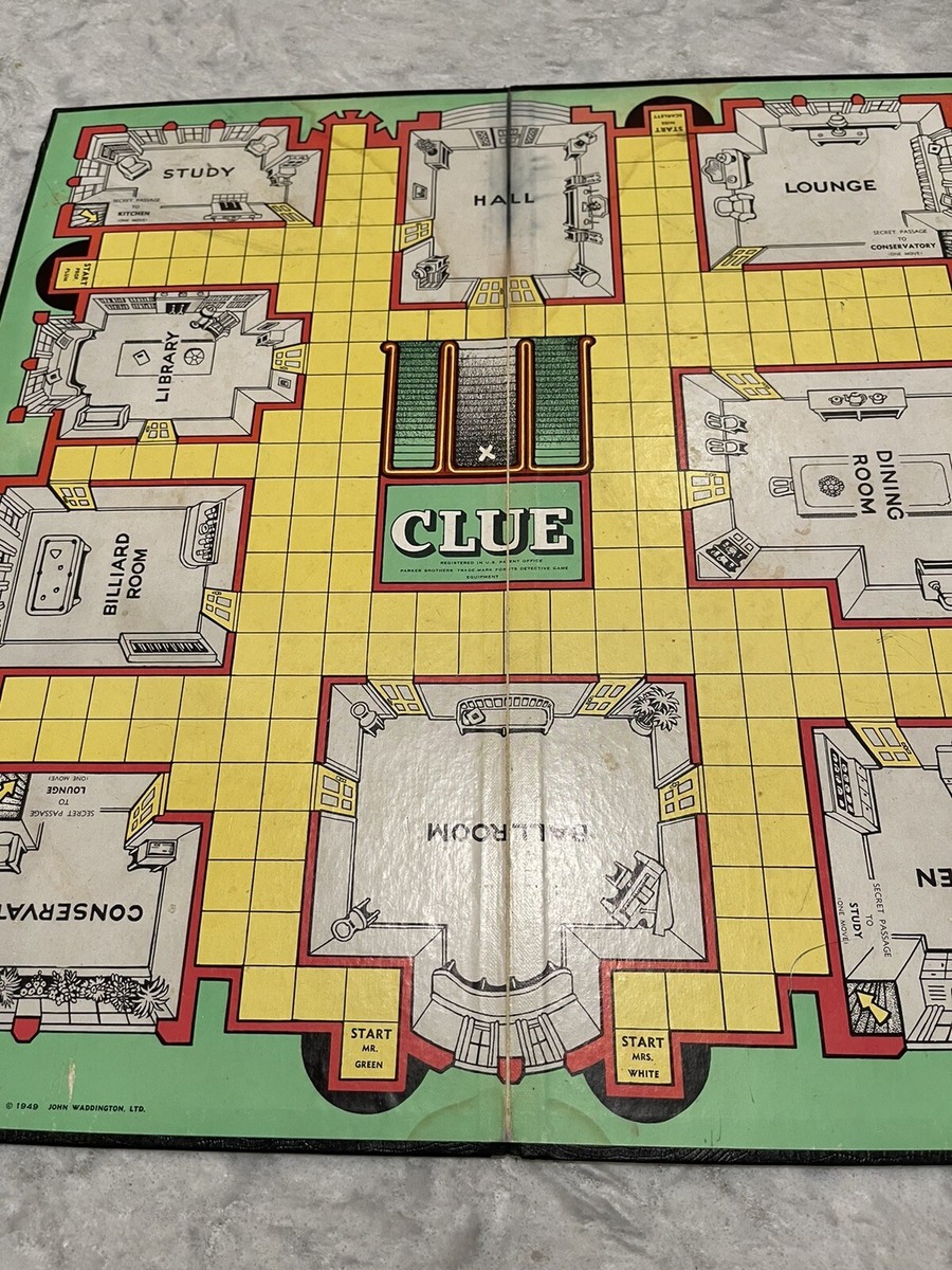 Clue Board Game Map