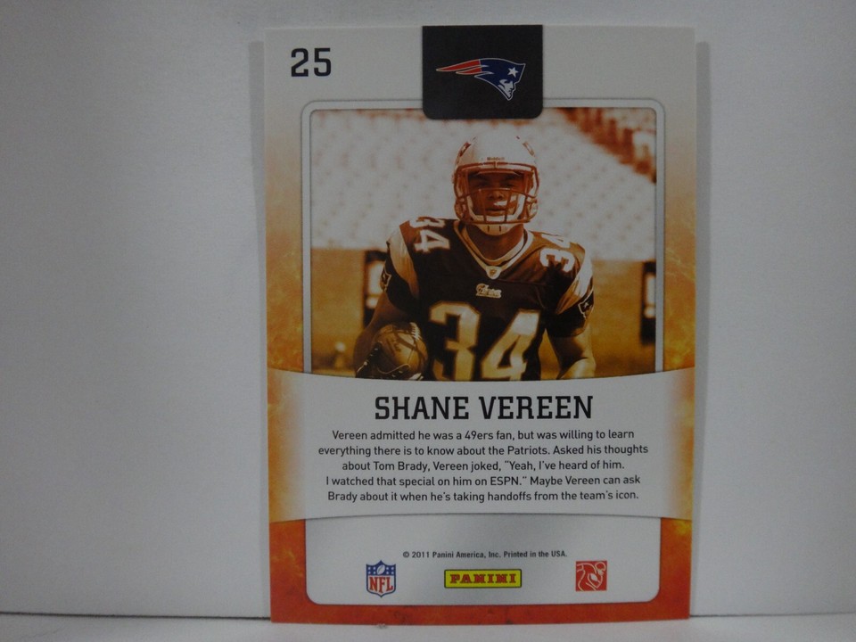 2011 Score Hot Rookies Red Zone #25 Shane Vereen - NM-MT | eBay