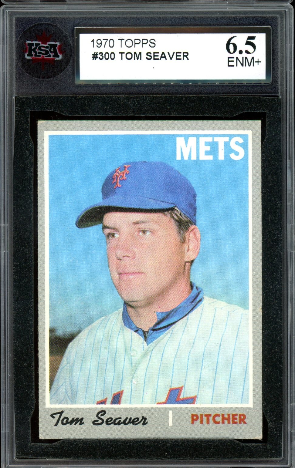 1970 TOPPS BASEBALL MLB #300 TOM SEAVER HOF KSA 6.5 EX-NM+ NEW YORK ...