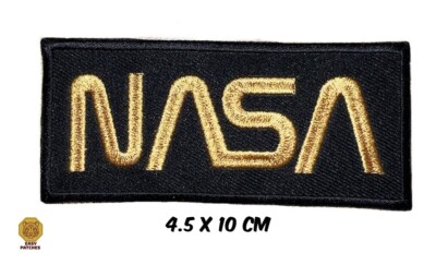 NASA USA-Gold Administration Embroidered Patch Iron on Sew On Badge For ...
