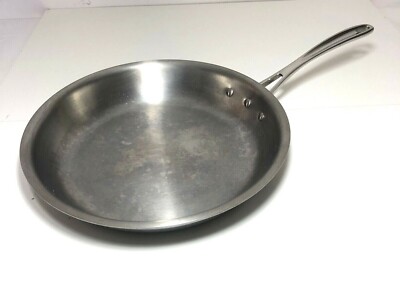 Calphalon 10" Omelet Frying Pan Skillet #1390 Stainless Steel Cookware ...