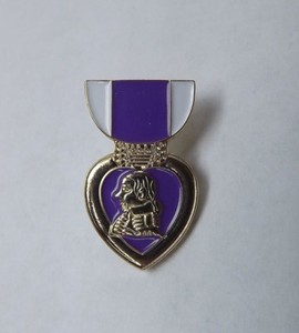 PURPLE HEART PIN ENAMEL NEW 1" X 1/2" GREAT DETAIL LAPEL HAT | eBay