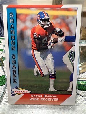 1991 Pacific Trading shannon Sharpe #126 Rookie RC Football Card ...