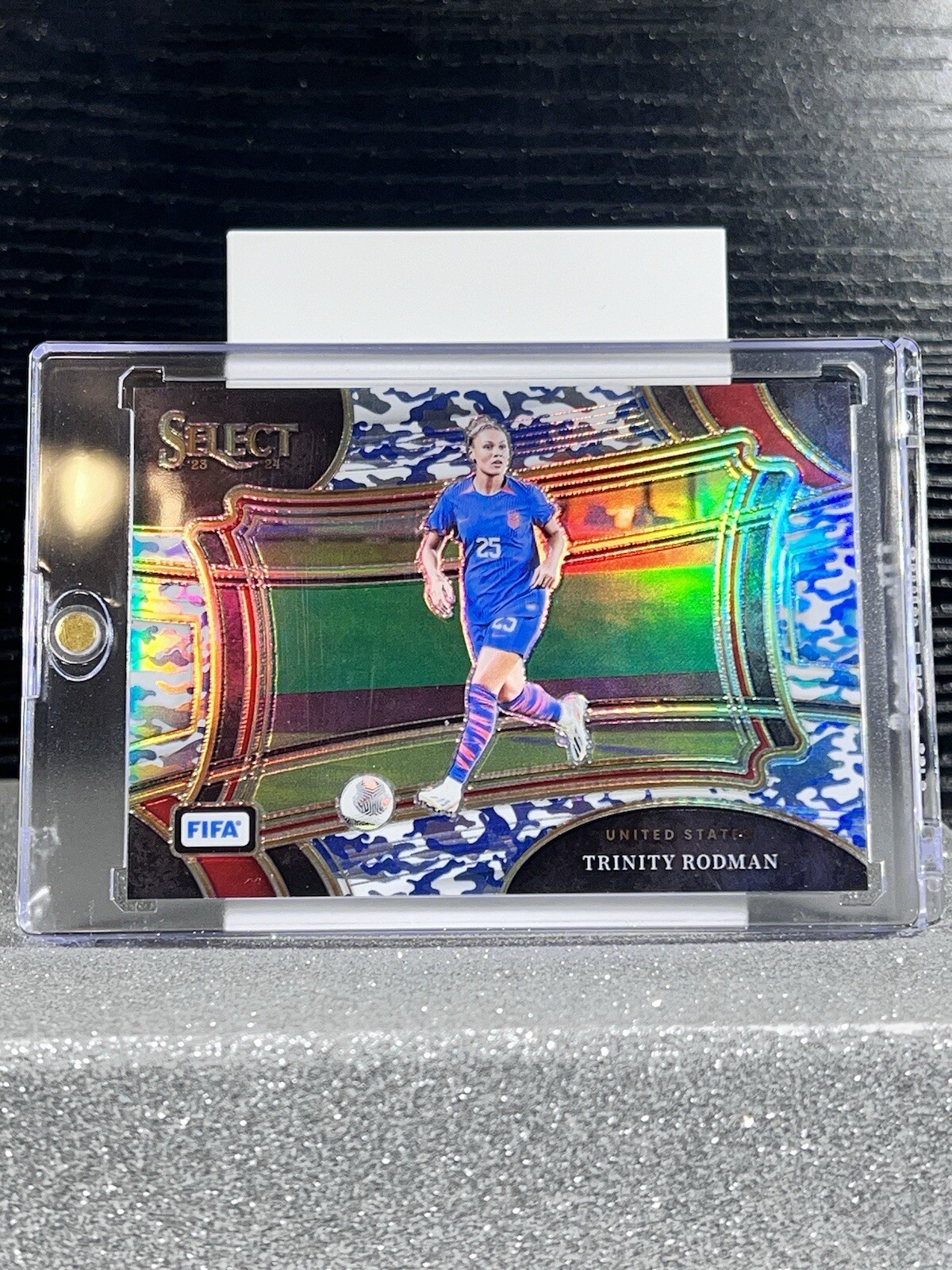 Trinity Rodman 2023-24 Select FIFA Winter Camo Prizm #/99 USA USWNT | eBay