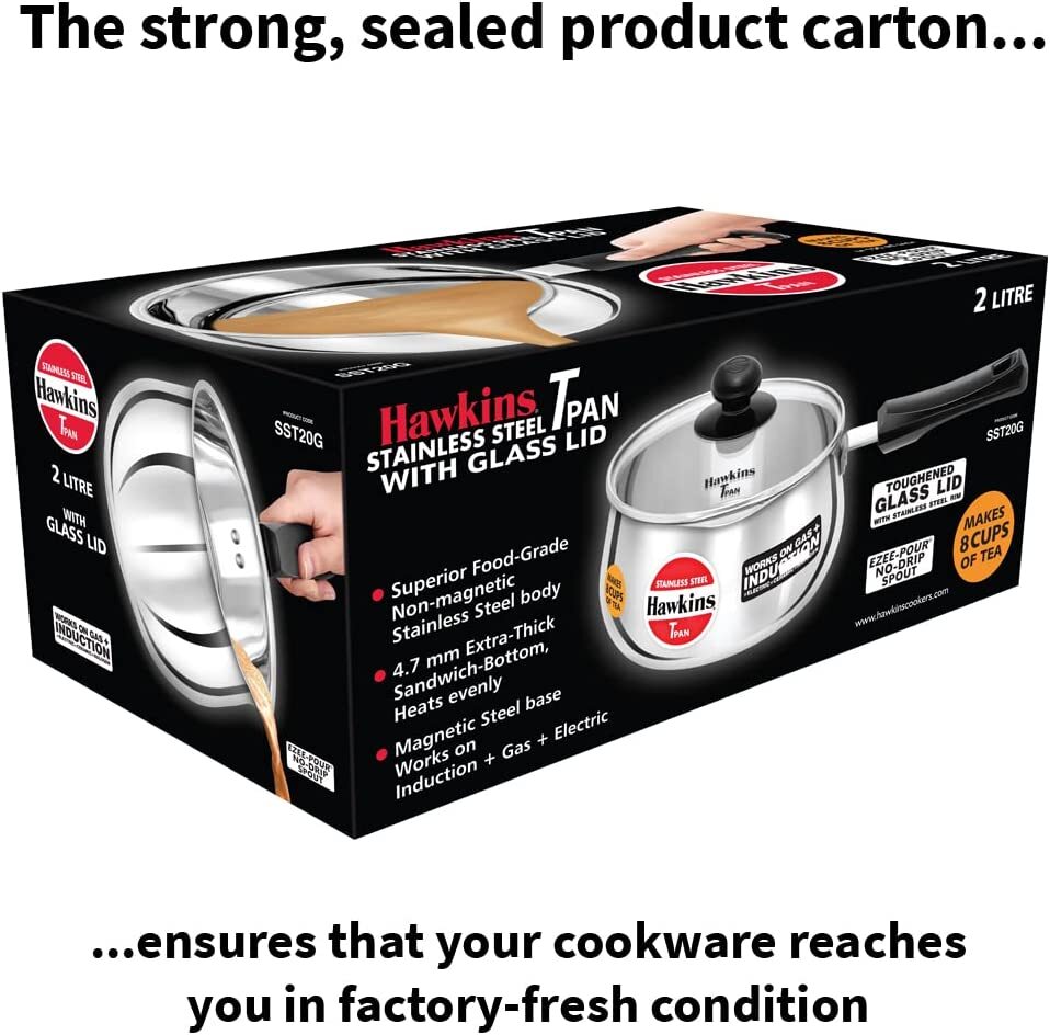 Hawkins Stainless Steel , Milk, Soup , Hot Tea Induction Base Saucepan ...