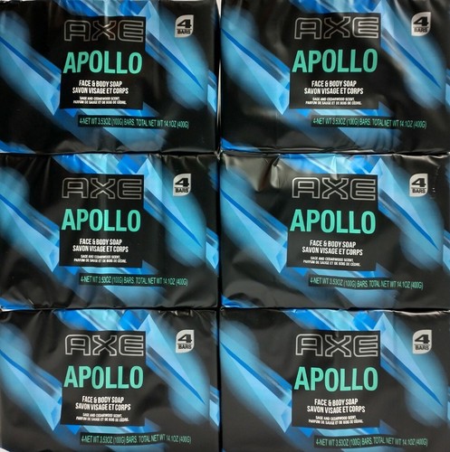 24 Bars Axe Apollo Face & Body Soap Sage & Cedarwood Scent 3.53 Oz Each ...