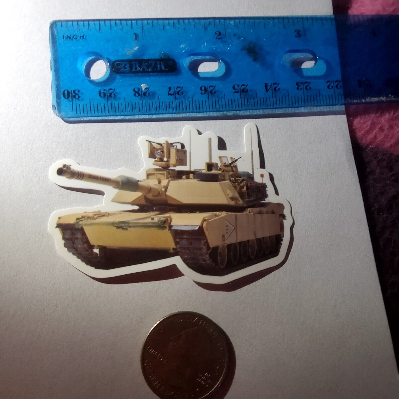 2.5in x 1.5in Military Tank Bumper Sticker Decal Car Window Stickers ...