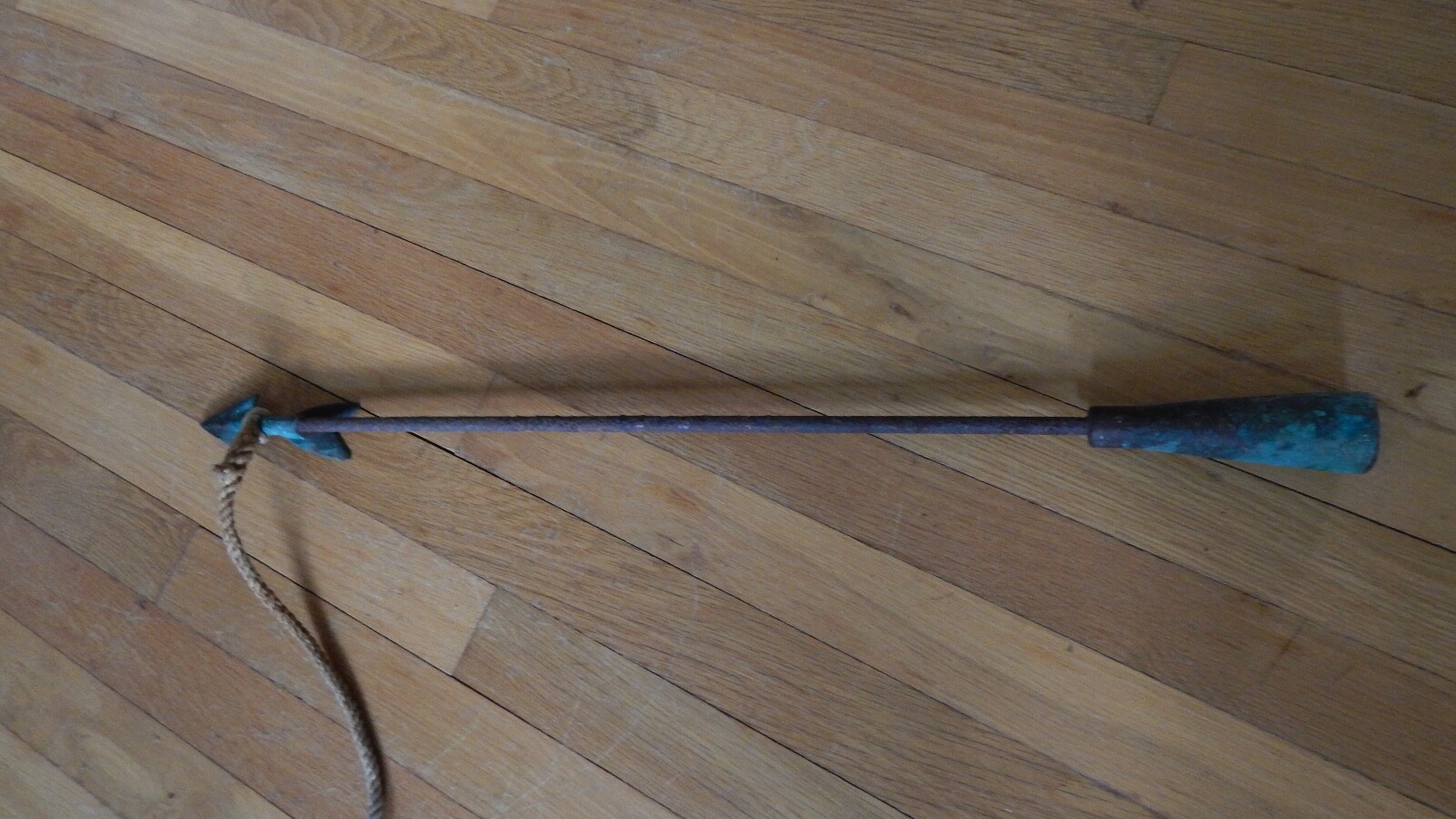 27 3/8 Inch Long Wrought Iron/Brass/Bronze Whale Harpoon With No Pole ...