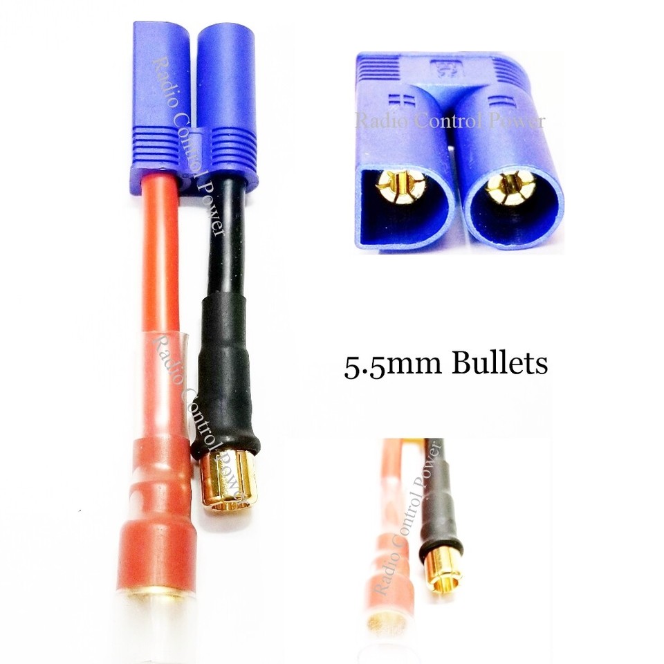RCP- Bullet Connectors to EC5/IC5 Select Bullet Size Single Plug-Series Harness | eBay