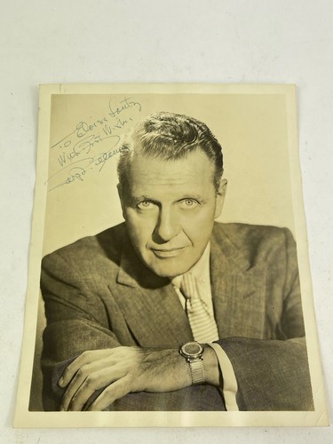 Ralph Bellamy Actor (d. 1991) Vintage Early 8x10 photograph Hand SIGNED ...