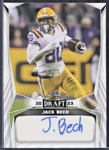 2023 Leaf Draft - Autographs #BA-JB4 Jack Bech (AU, RC) for sale online ...