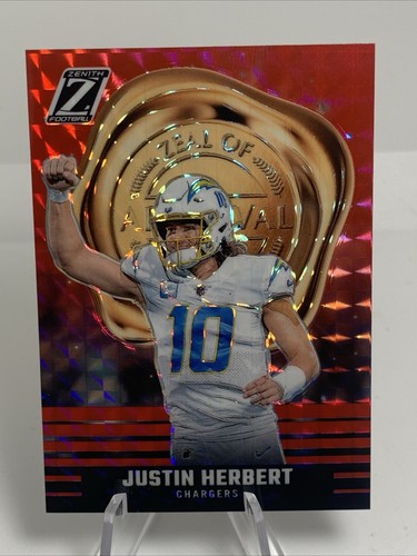 2023 Panini Zenith - Zeal of Approval Justin Herbert #7 Red for sale ...