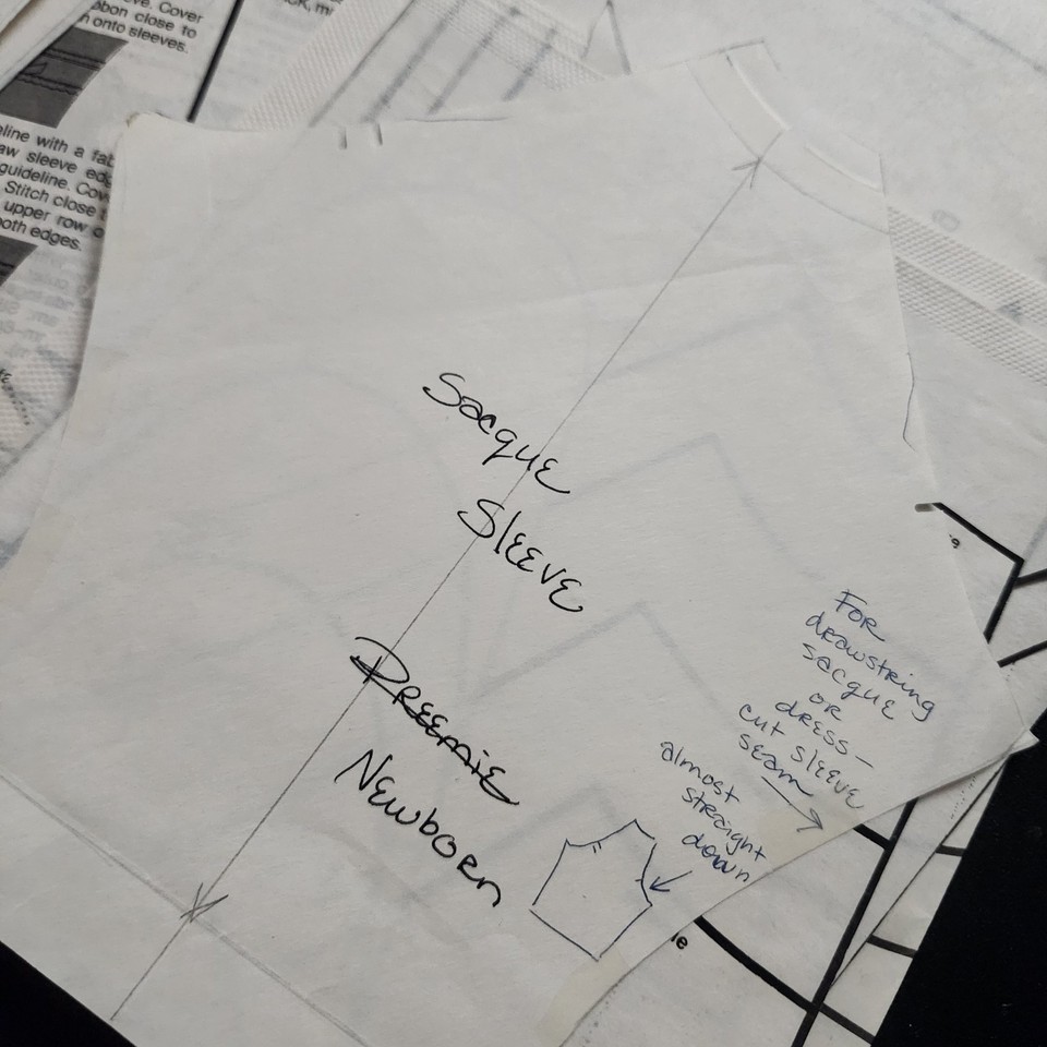 Vintage Sunrise Designs Nighty Nights Infant Sleepwear Pattern Preemie ...