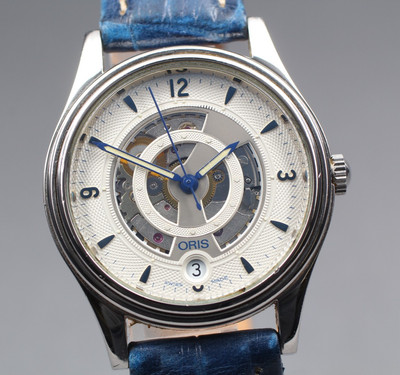 [Near MINT] ORIS Classic Skeleton 7481 Date Swiss Automatic Men's Watch ...