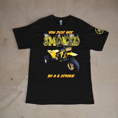 Black Yamaha Tri-Z 250 ATC You Just Got Smoked 3 Wheeler T-shirt Tee ...