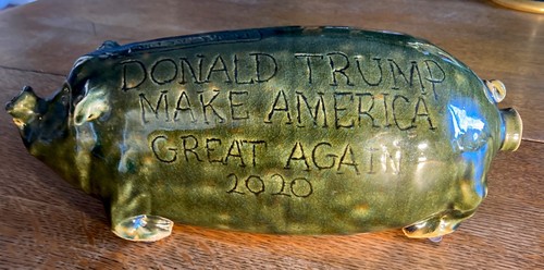 RARE Marvin Bailey Southern Primitive Folk Art Pottery MAGA TRUMP 2020 ...
