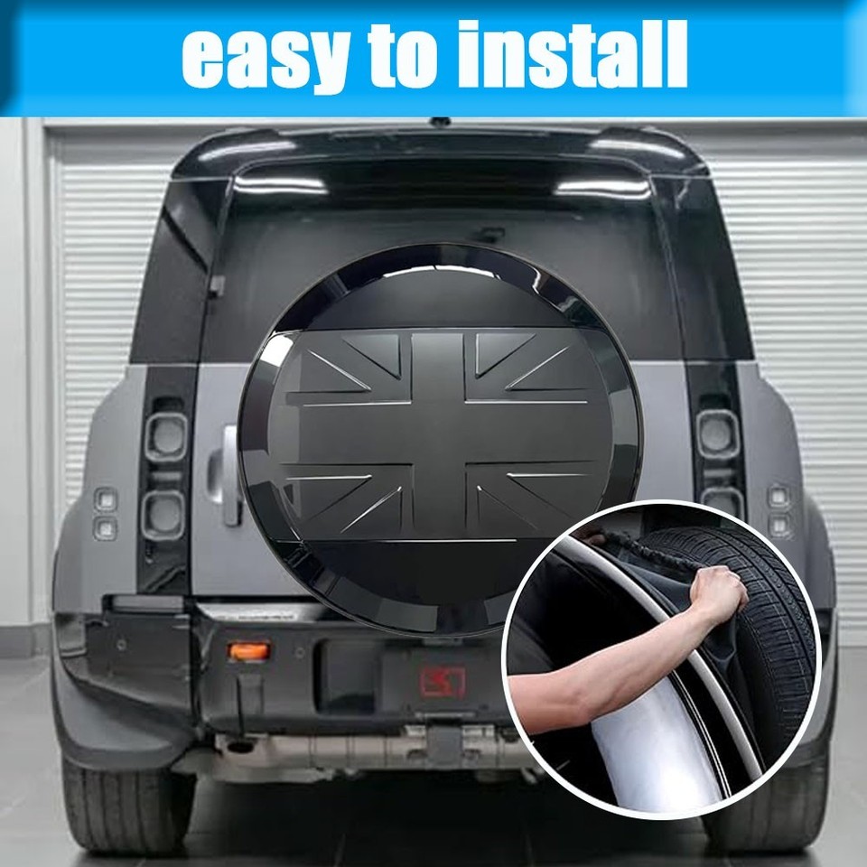 Wheel Spare Tyre Tire Cover For 2020-2025 Land Rover Defender 90 110 ...