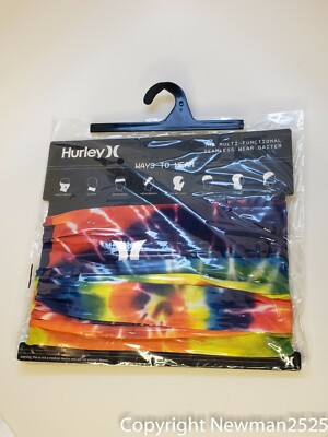 NEW Hurley Brand NECK GAITER Protection Face Mask Cover Logo Rainbow ...