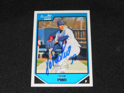 Minnesota Twins Yohan Pino Signed 2007 Bowman Autograph Card #BP24 ...