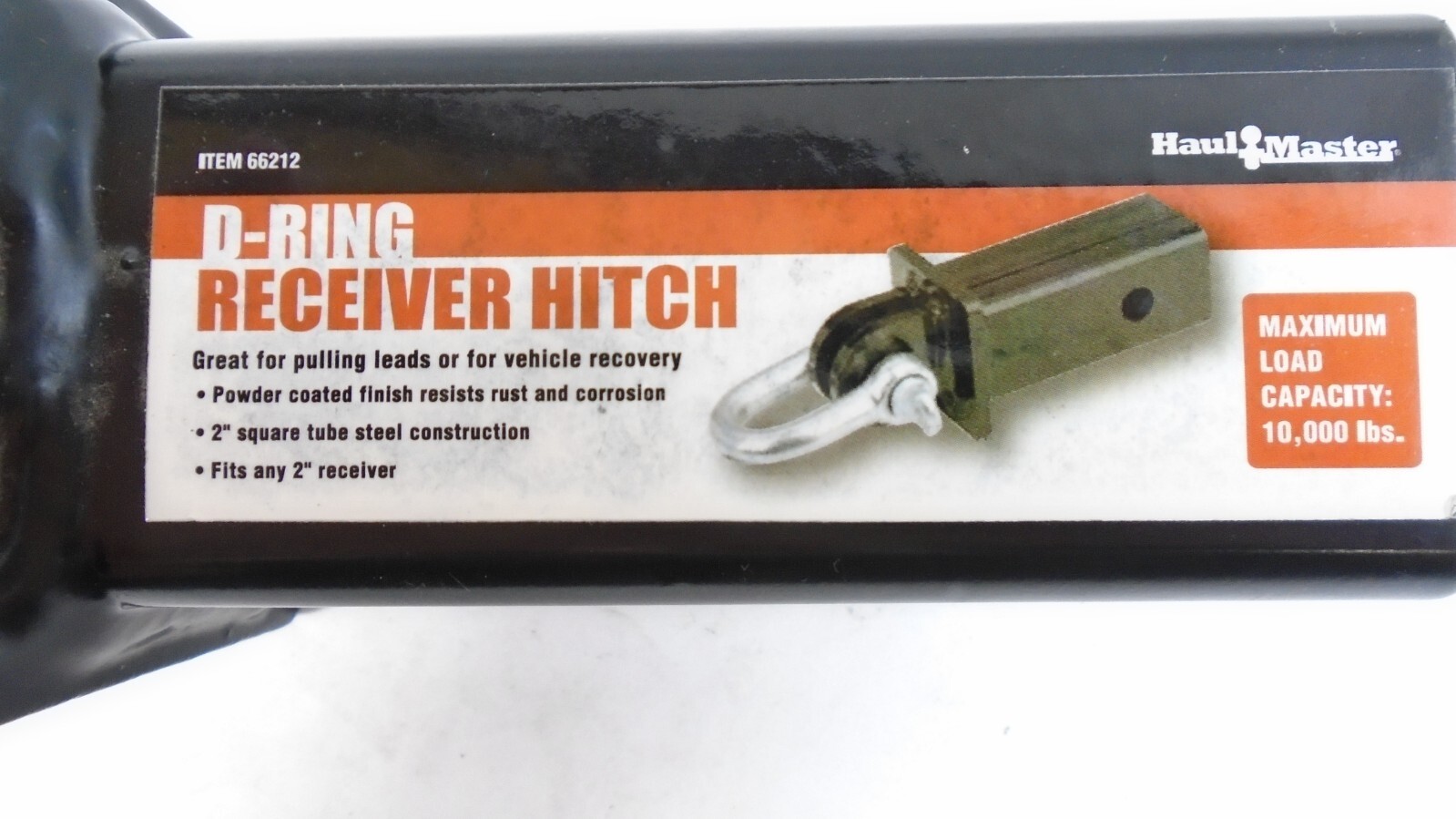 Haul Master D-Ring Receiver Hitch for 2" Receivers 10,000 lbs Capacity ...