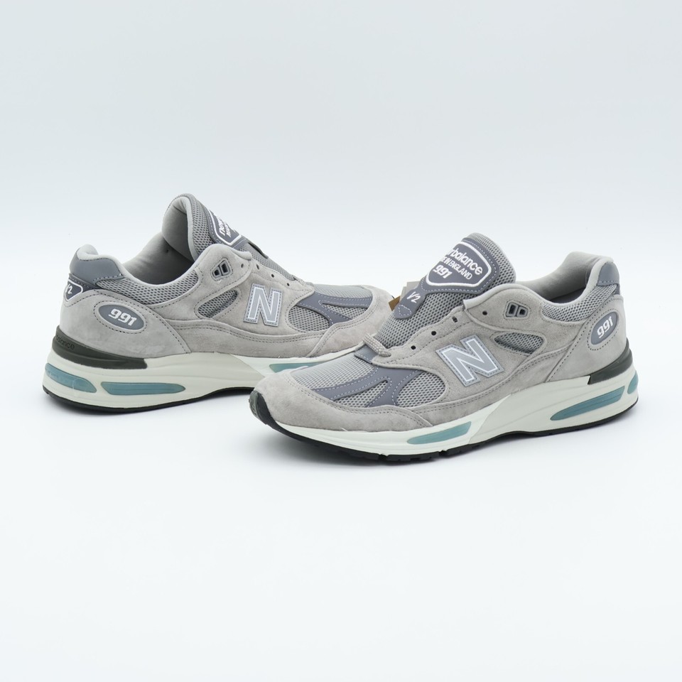 U991GL2 New Balance 991V2 Gray MiUK Rock Ridge Grey Dove Alloy Silver ...