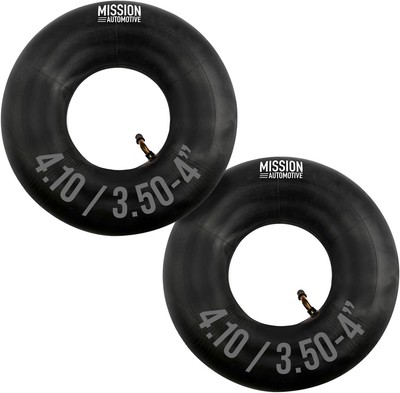 Mission Automotive Replacement Tire Inner Tubes - 2 Pack - Fits 4.10/3. ...