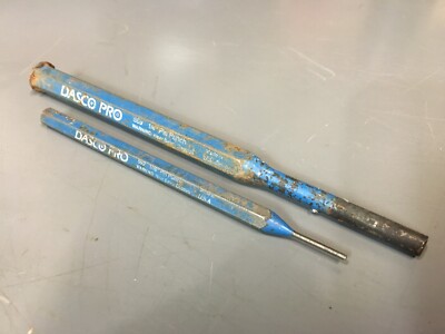 2pc Dasco Pro Pin Punches Machinist Tools USA 1/4" and 1/16" | eBay
