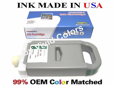 Compatible Cartridge canon PFI-704 G Green Pigment Ink ipf 8300 700ml ...