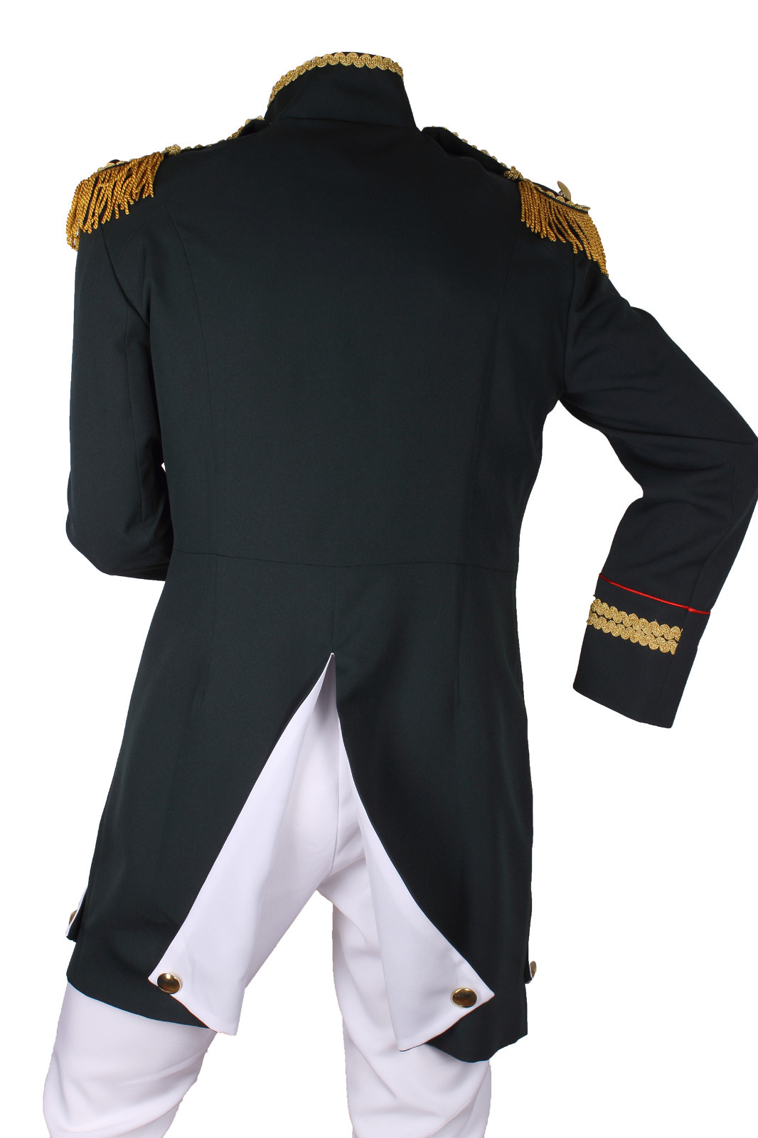 Fancy Dress Costume Soldier Napoleon Jacket Uniform Theatre Frock-Coat ...