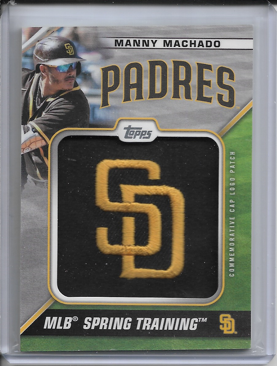 2021 Topps Manny Machado Spring Training Cap Logo Patch #STCL-MM NM | eBay