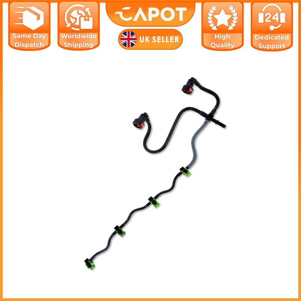 For Ford Transit Mk7 2.2 Tdci 06-14 Fuel Injector Leak Off Pipe & Clips ...