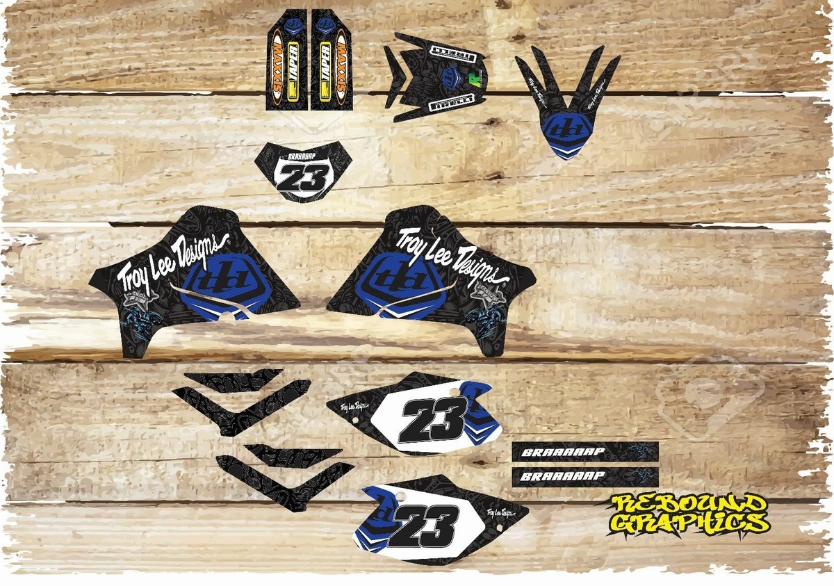 Troy Lee Designs Graphics Kit Enjoy Manufacturing Honda Graphics Kit