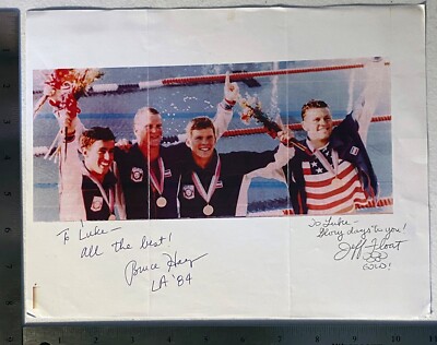 Bruce Hayes & Jeff Float 1984 LA Olympics Gold Swimmers 4×200 relay ...