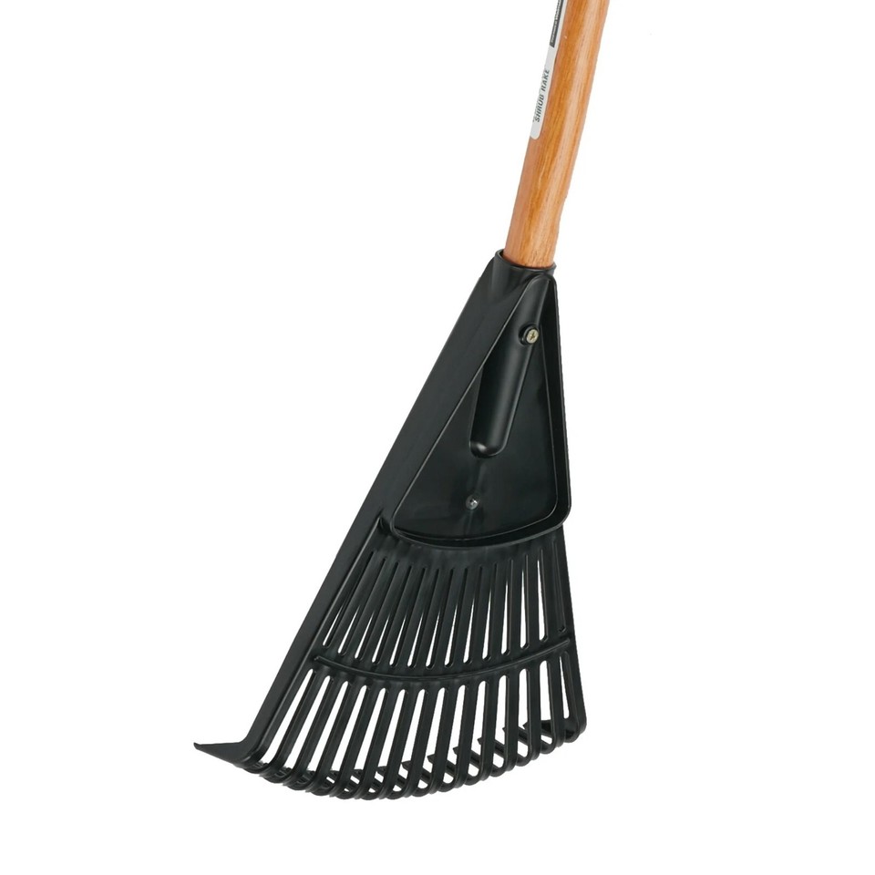 Expert Gardener 8-inch Wood & Poly Shrub Leaf Rake | eBay