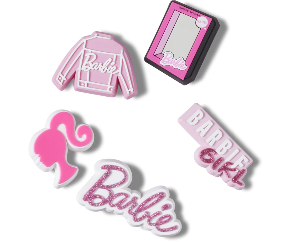 BARBIE PINK JIBBITZ CHARM BADGES ORIGINAL 5 PACK | eBay UK