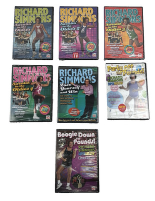 Richard Simmons Sweatin To The Oldies Workout DVDS (Set Of 7) - Time ...