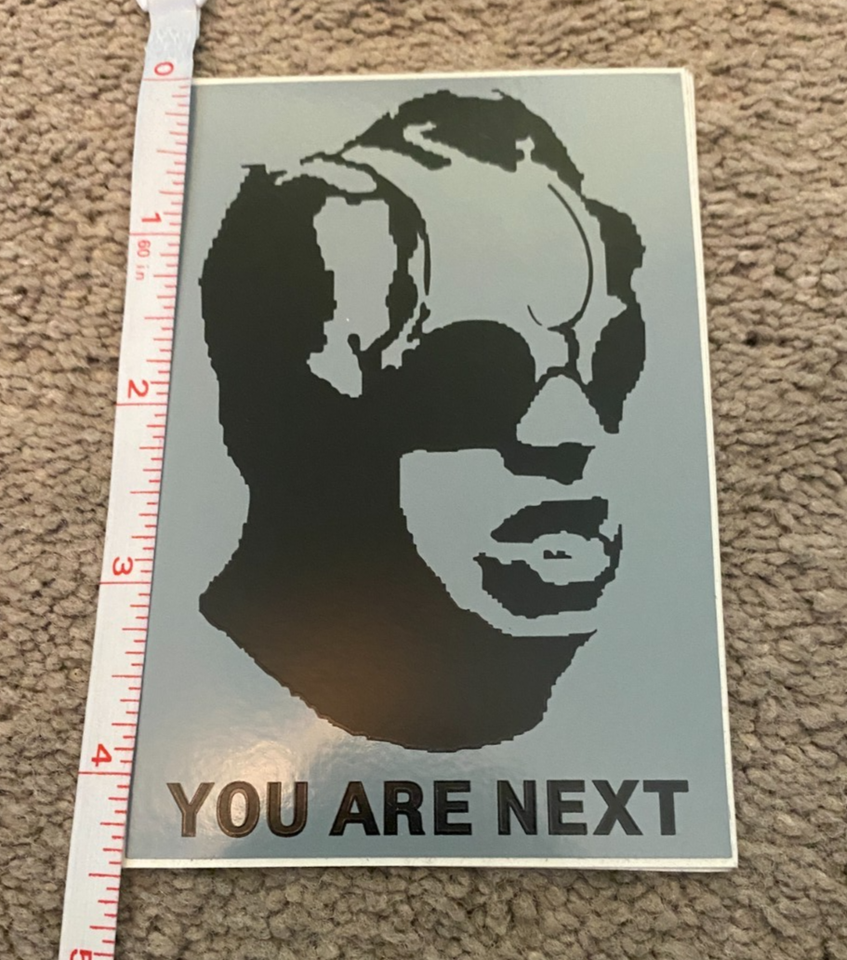 NEW Oakley Over The Top "You Are Next" Decal / Sticker ICON RARE ...
