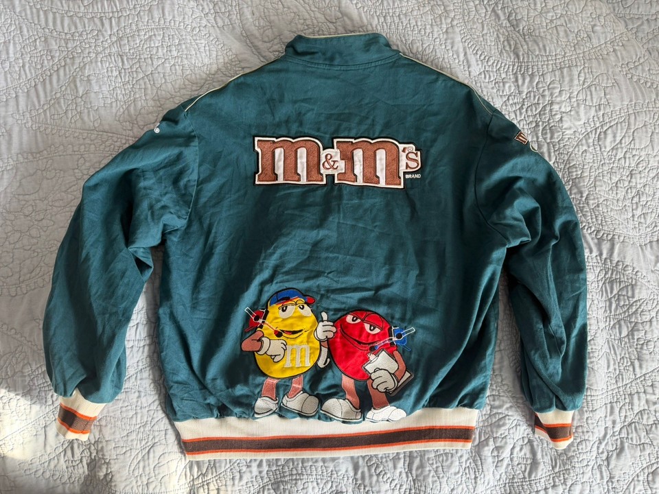 M&M ELLIOT SADLER #38 M&M VINTAGE NASCAR RACING JACKET JH Design - Size ...