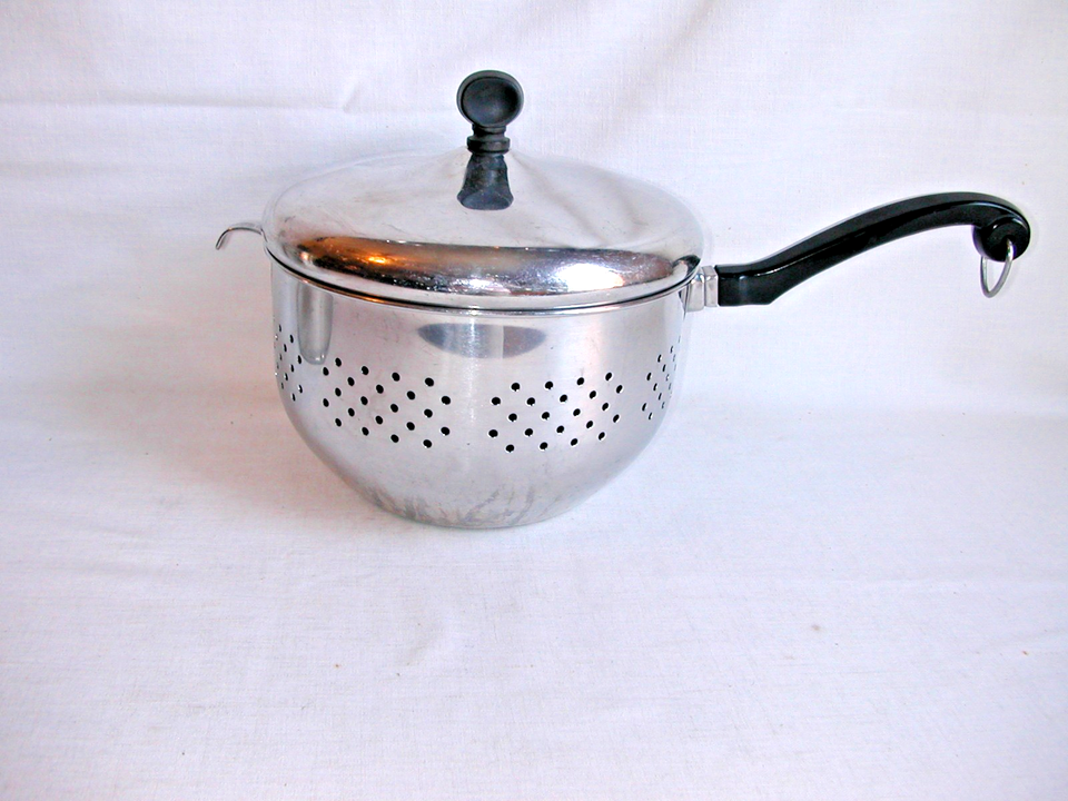 10 Pc Farberware Stock Pot Pans Lids Double Boiler Colander 3 Impact ...