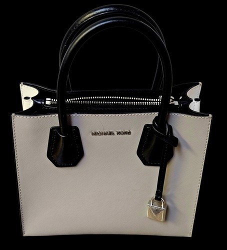 Michael Kors Mercer Medium Color-Block Saffiano Leather Crossbody Bag ...